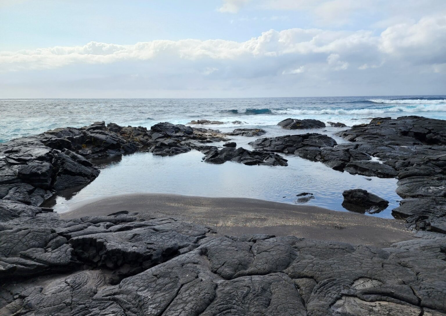 Punaluu Black Sand Beach, Pahala - Hawaii Beaches