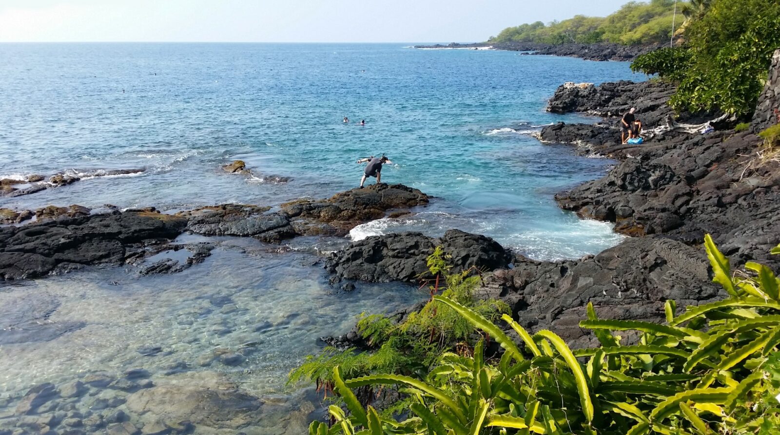 Two Step Beach on Honaunau Bay, Captain Cook - Hawaii Beaches