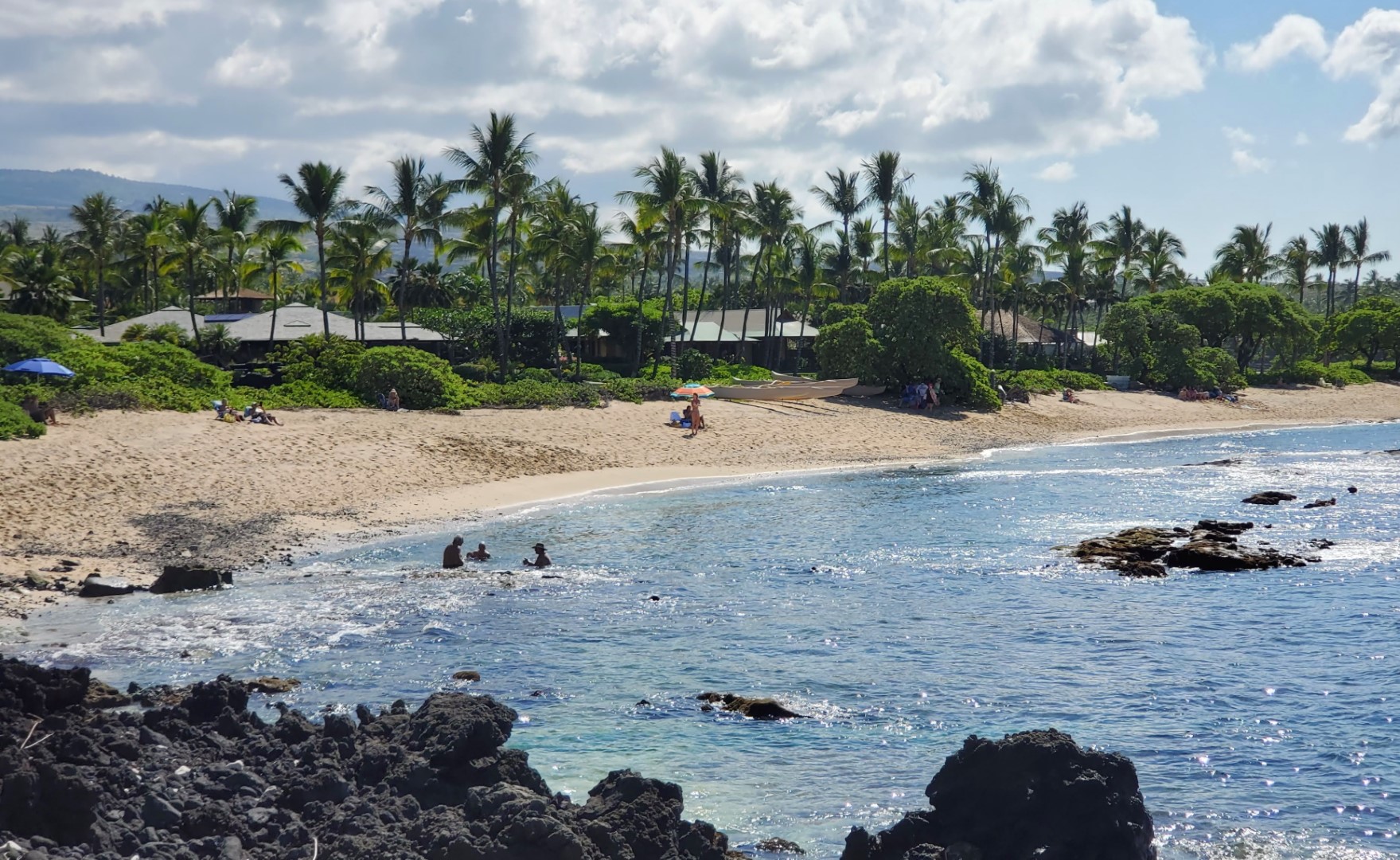 Kikaua Point Park (Keiki Beach), Kailua-Kona - Hawaii Beaches